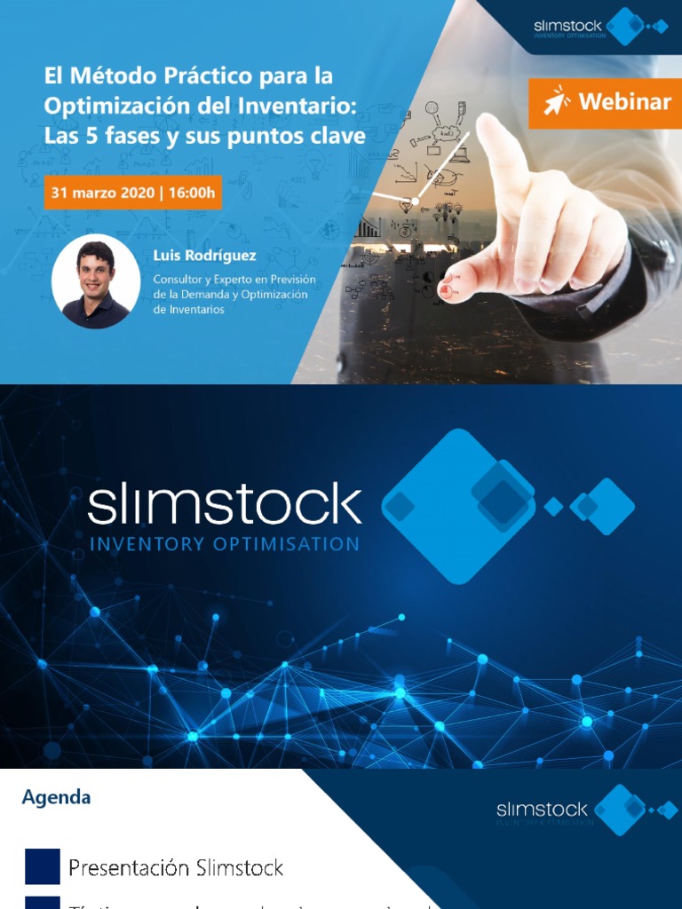 Webinar Optimizacion Inventarios Slimstock | PDF | Cliente | Microeconomía