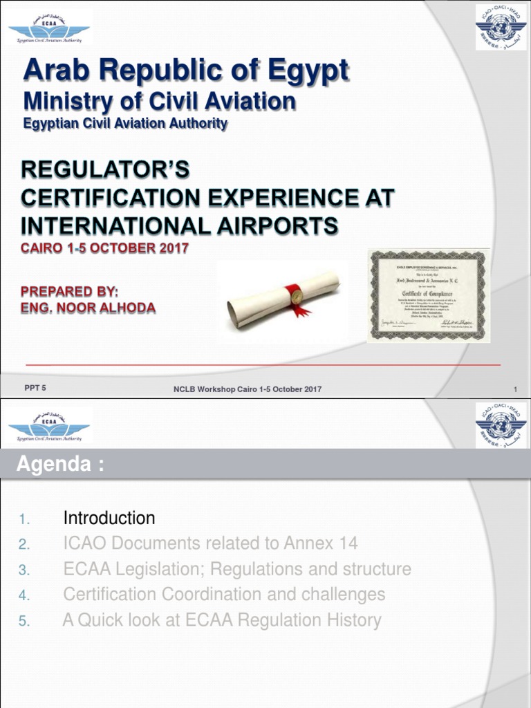 NCLB-ADC WS-Training-PPT5-Regulator Certification Experience | PDF | Runway | Airport