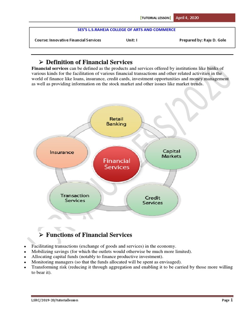 Overview of Financial Services and Factoring | PDF | Factoring (Finance ...