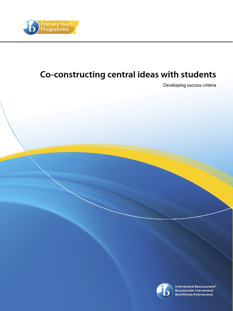 Co-Constructing Central Idea | PDF | Inquiry | Learning