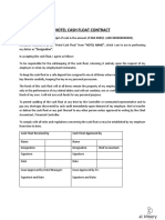 Temporary Cash Float Handover Form | PDF