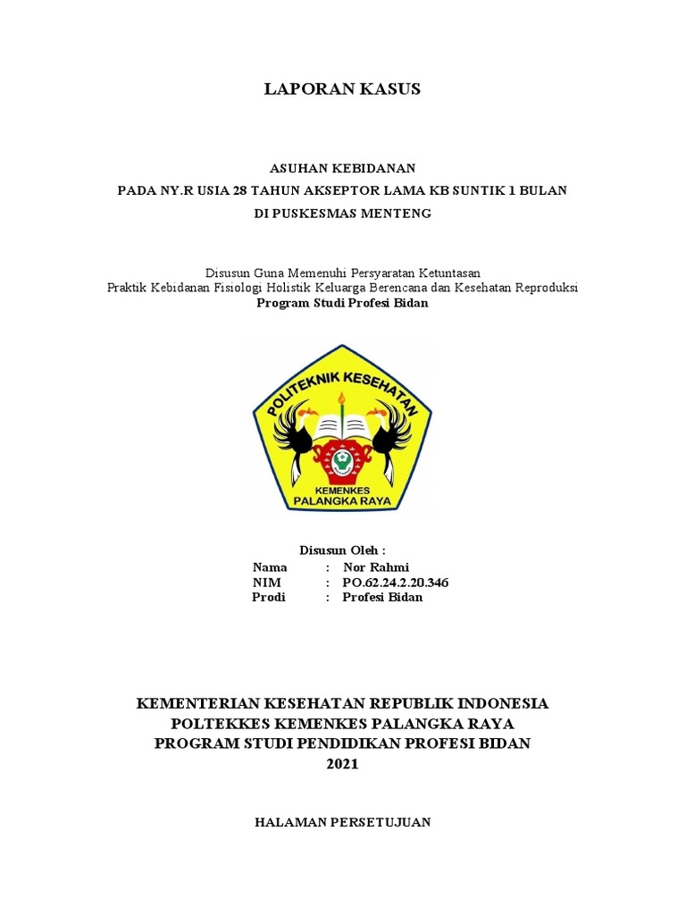 Laporan Kasus Stase 7 KB Suntik 1 Bulan | PDF