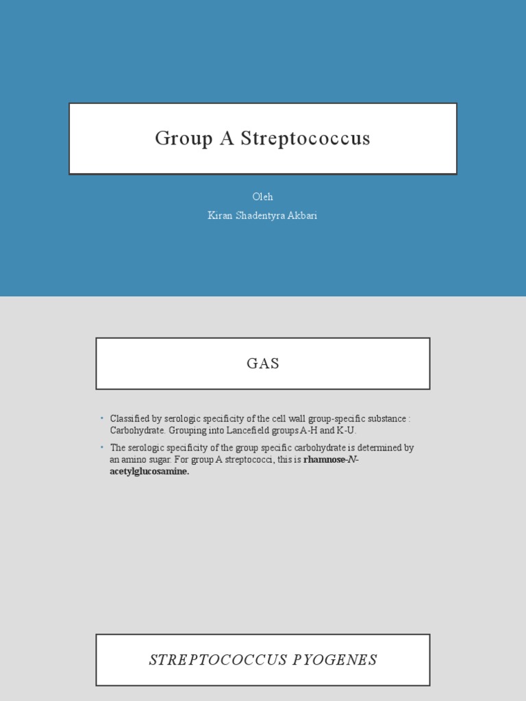 Group A Streptococcus | PDF | Streptococcus | Immunology