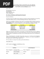 DEMAND LETTER-Bounced Check | PDF | Lawsuit | Common Law