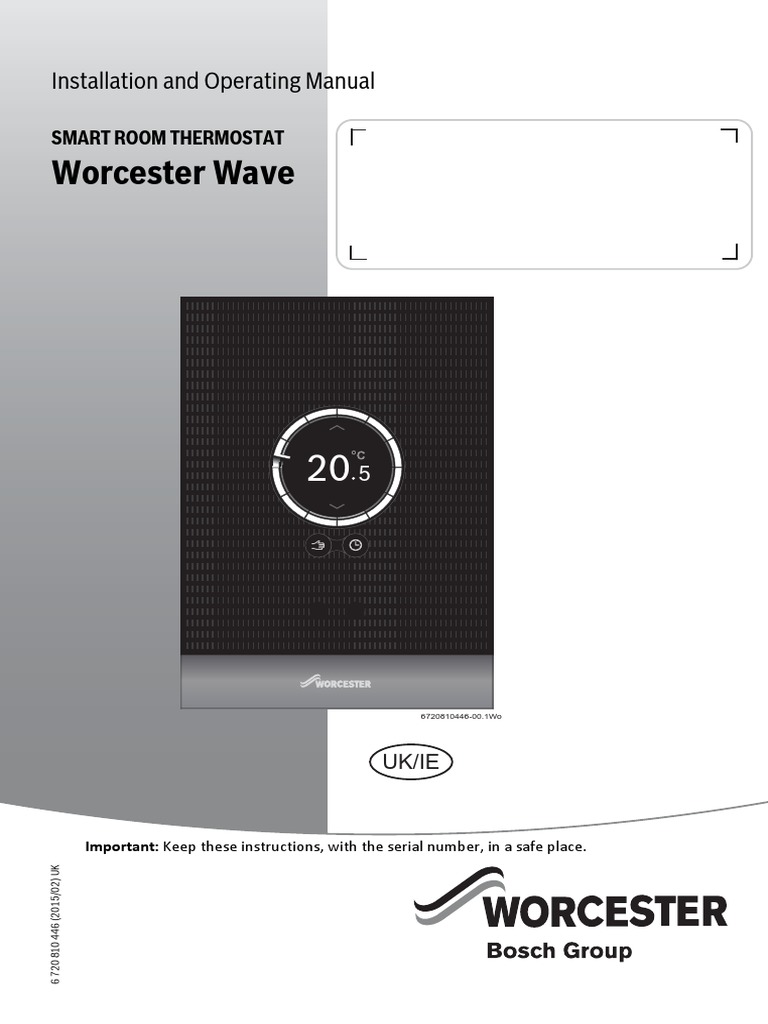 Worcester Wave: Installation and Operating Manual | PDF | Ios | Wi Fi