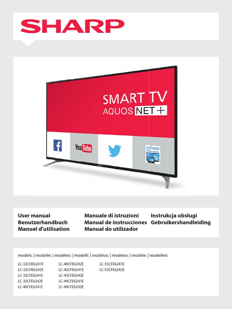Manual de Instrucciones SHARP TV | Download Free PDF | Hdmi | Smartphone