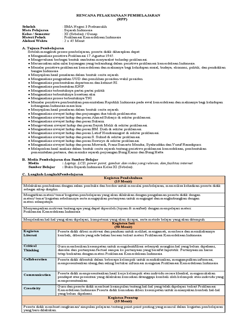 RPP 6 Semester 2 | PDF