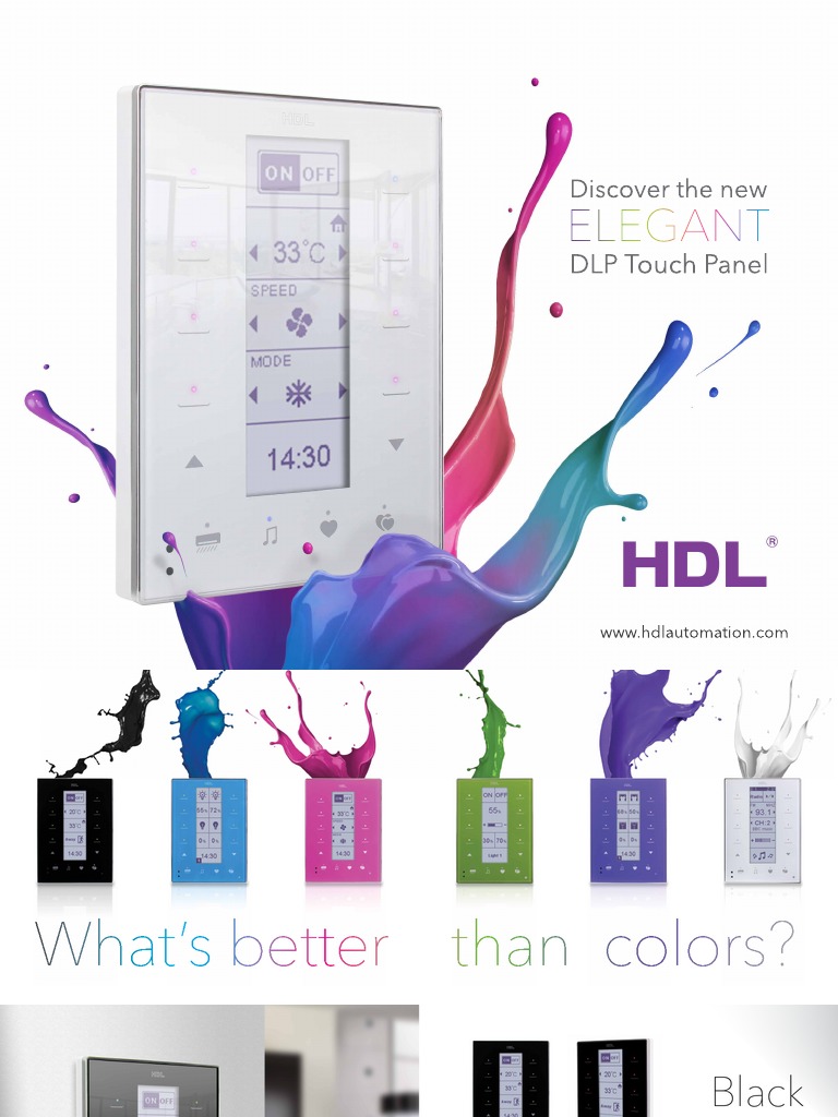 HDL DLP Touch Panel Catalog | PDF | Icon (Computing) | Touchscreen