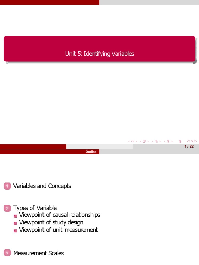Unit 5 - Identifying Variables (6 Files Merged) | PDF | Level Of ...