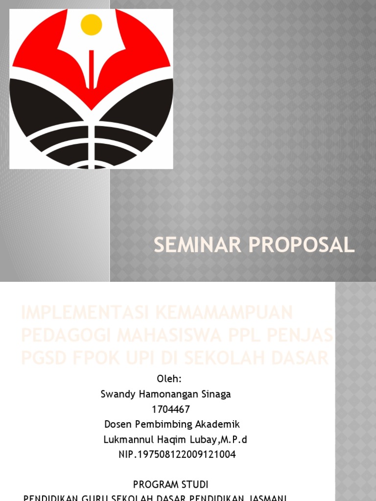 Seminar Proposal | PDF | Karier & Perkembangan
