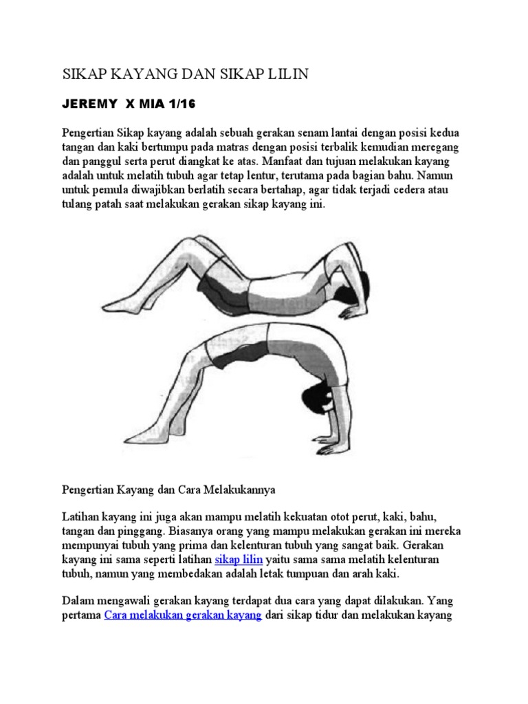 Sikap Kayang Dan Sikap Lilin | PDF