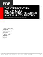 Complete 20th Century History IGCSE Text | PDF