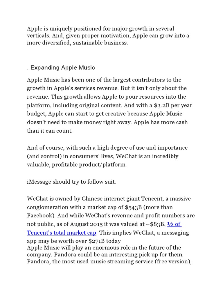 Apple Is Uniquely Positioned For Major Growth in Several Verticals ...