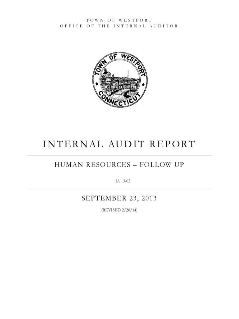 Follow UP Audit Report of Human Resources | PDF | Human Resource ...
