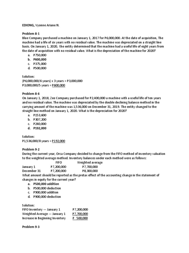 Intermediate Accounting Volume 3 Valix | PDF | Net Income | Depreciation