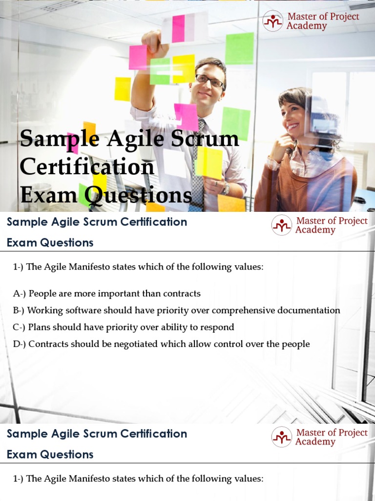 Sample Agile Scrum Certification Exam Questions | Download Free PDF ...