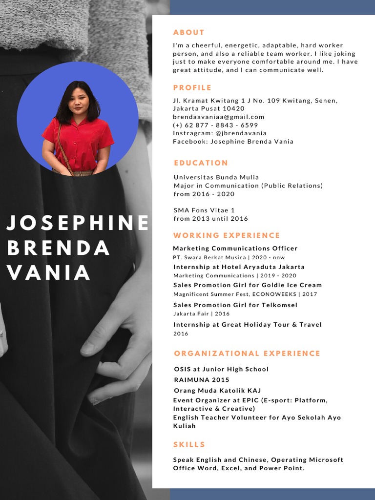 CV - Josephine Brenda Vania | PDF