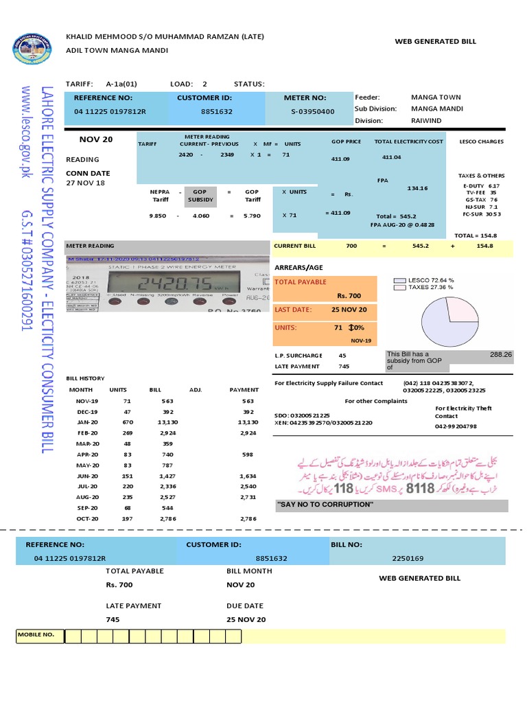 Khalid Mehmood S/O Muhammad Ramzan (Late) Adil Town Manga Mandi | PDF ...