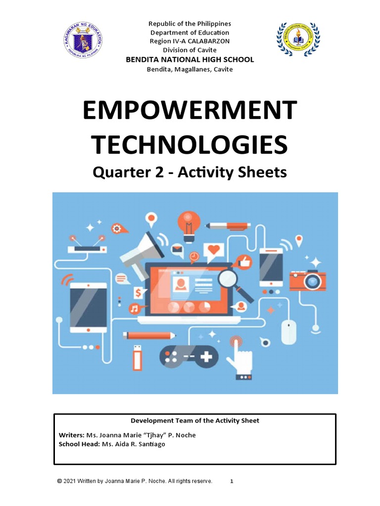 Empowerment Technologies: Quarter 2 - Activity Sheets | PDF ...