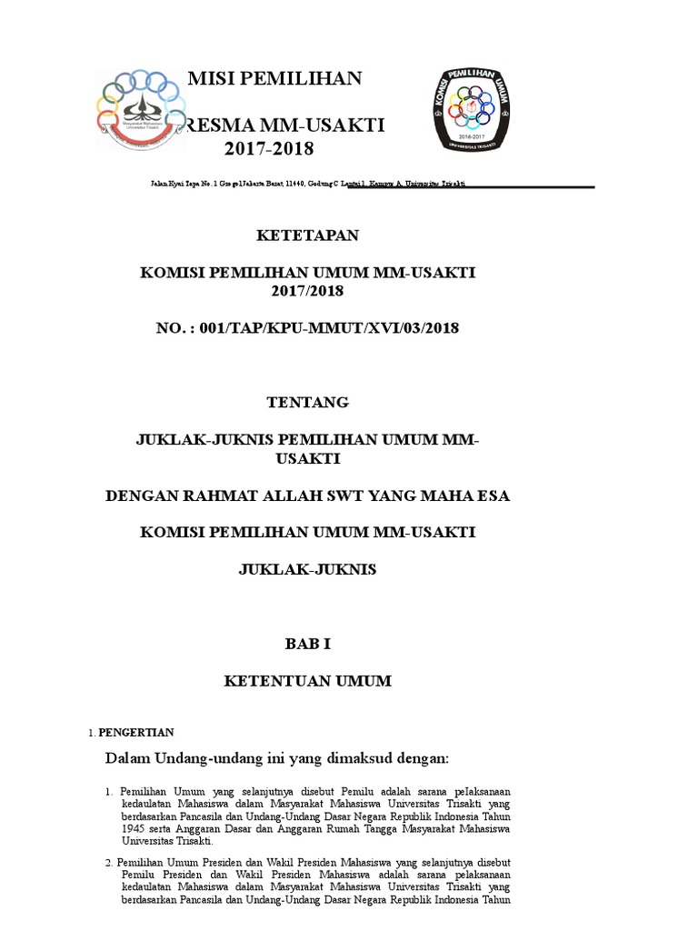 Juklak Juknis 2017-2018 Fix Banget - Docx 3 | PDF