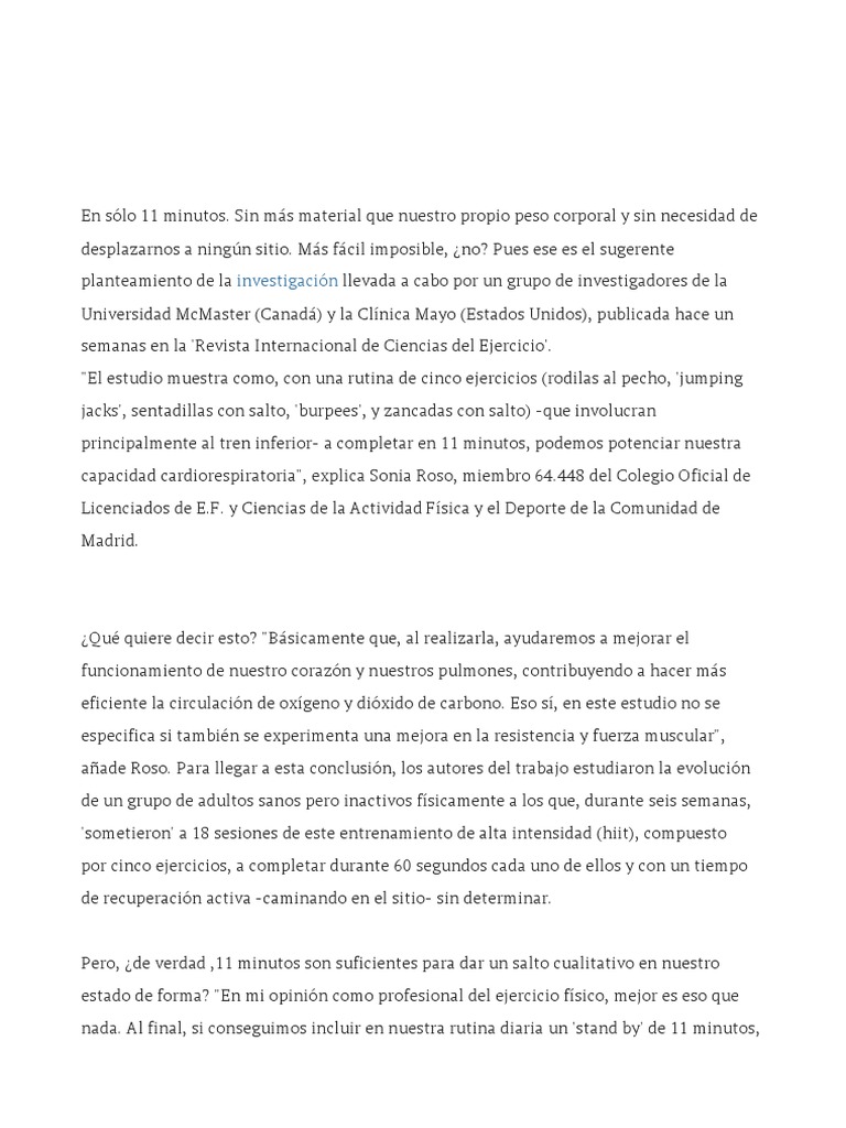 Ejercicios Fisicos Saludables | PDF | Músculo | Aptitud física