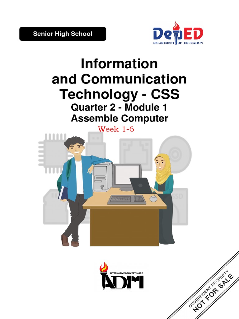 Ict Css Q2 Mod1 Assemble Computer Week 1 6 Pdf Bios Computer Data Storage 