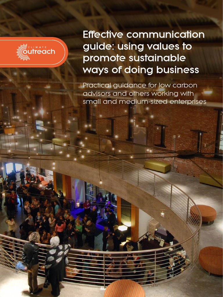 Effective Communication Guide: Using Values To Promote Sustainable Ways ...