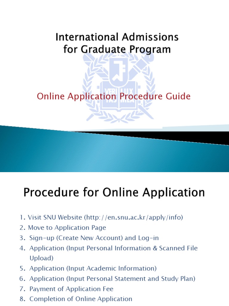 Online Application Procedure Guide | PDF | Credit Card | Payments