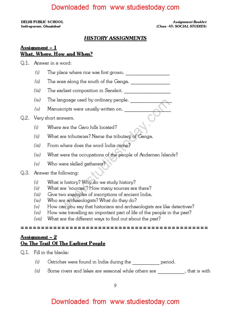 Class 6 History Chapter 1 Worksheet | PDF | Ashoka | Indian Religions