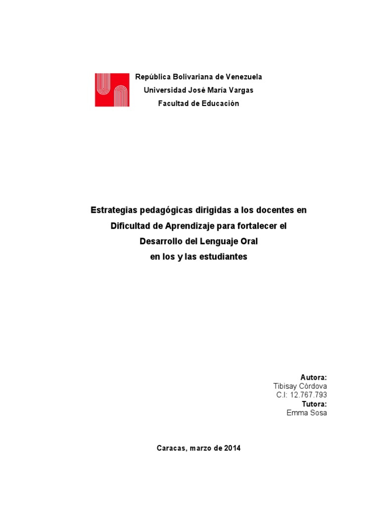 Páginas Preliminares Proyecto Dislalia (Carolina-Ujmv) | PDF