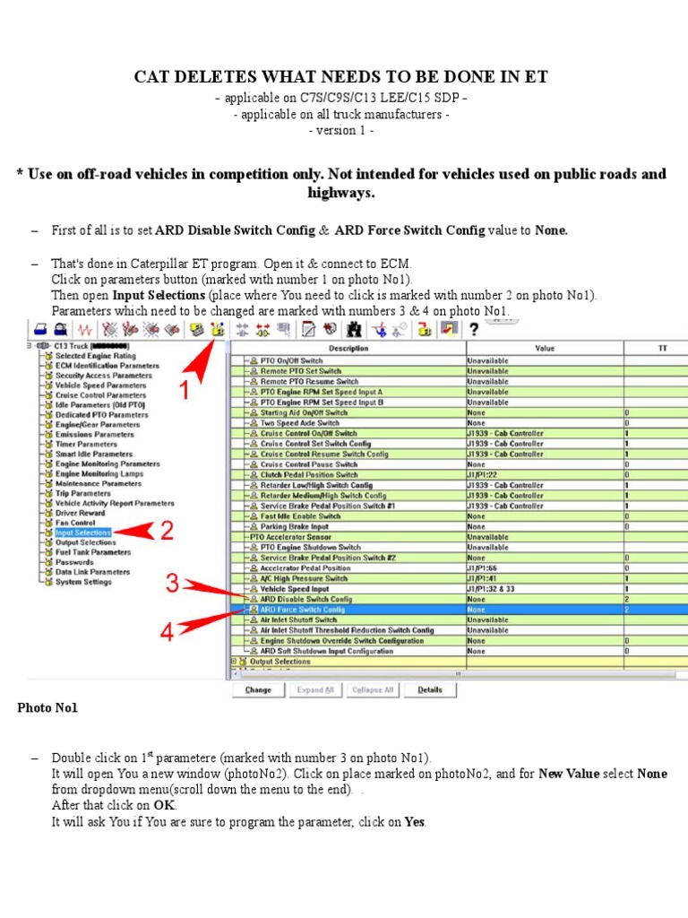 CAT Deletes What To Set in ET PDF | PDF