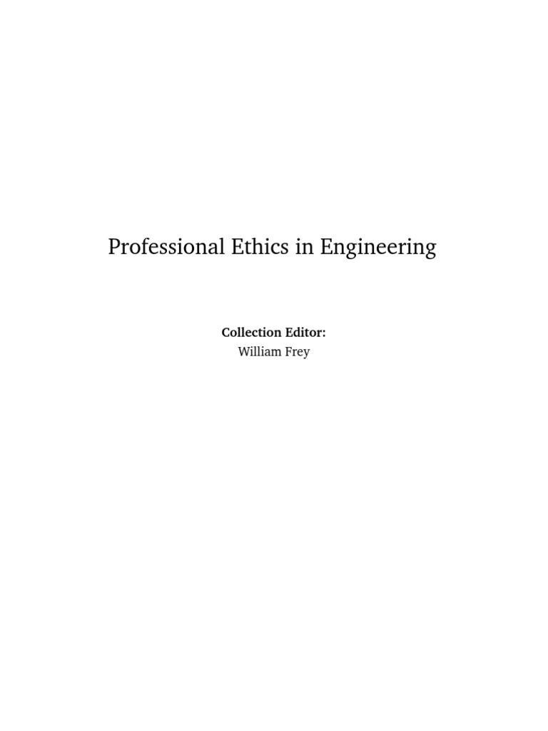 Professional Ethics in Engineering | PDF | Utilitarianism | Virtue Ethics