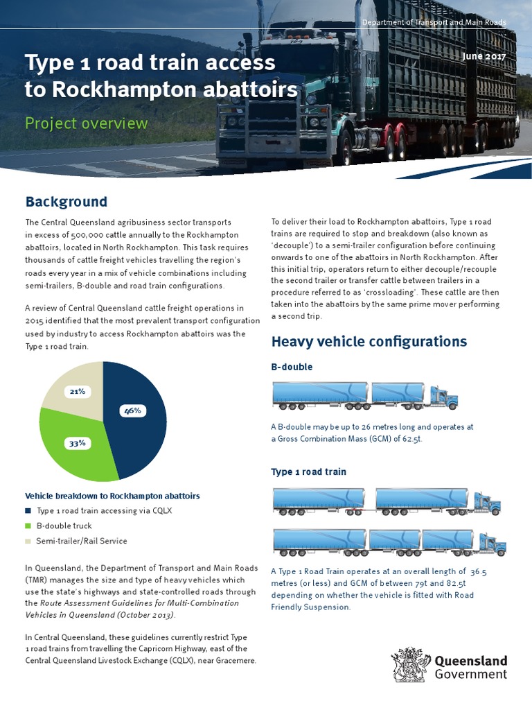 Type 1 Road Train Project | PDF | Semi Trailer Truck | Train