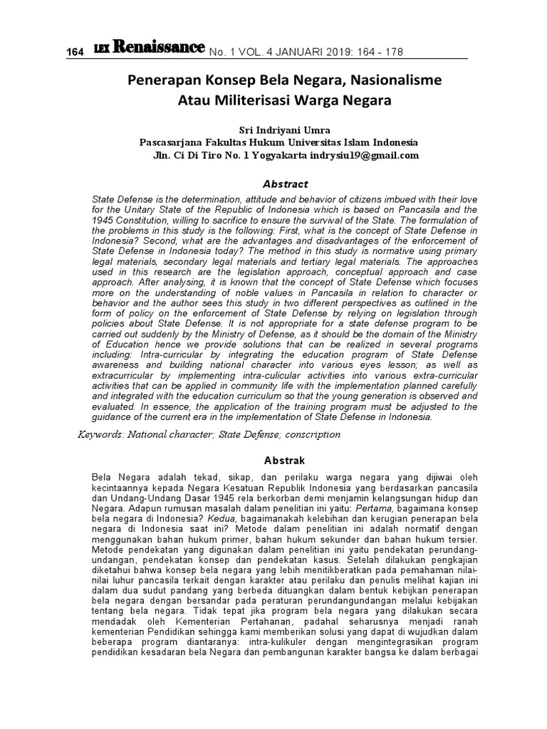 Jurnal Bela Negara | PDF | Indonesia | Government