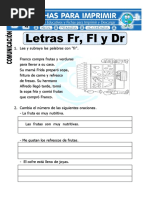 Actividades con sílabas CLA, CLE, CLI, CLO, CLU | PDF