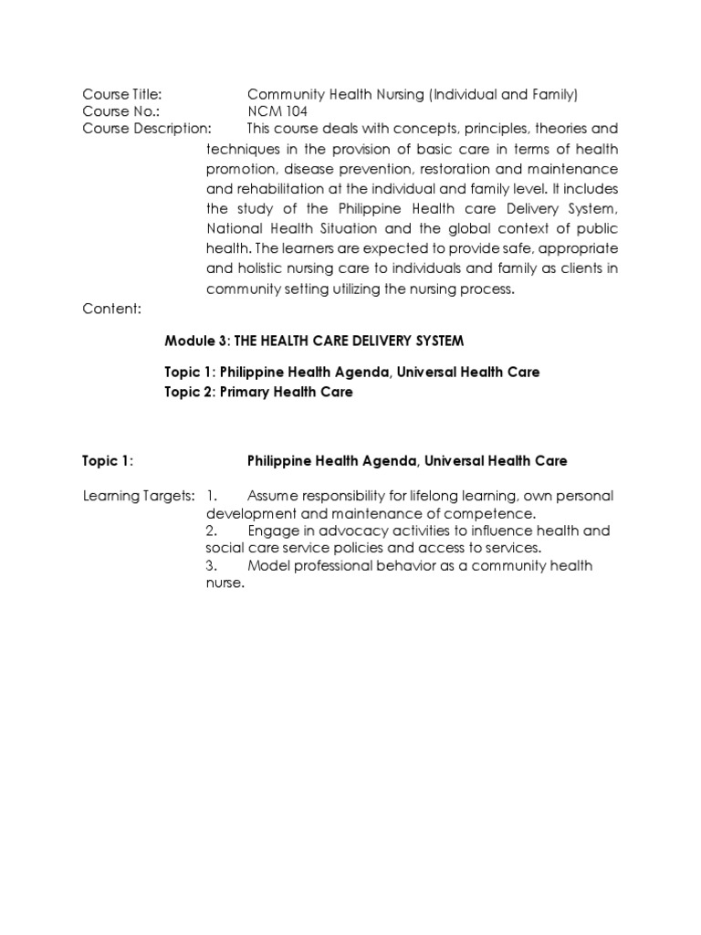 Module 3 | PDF | Preventive Healthcare | Health Care