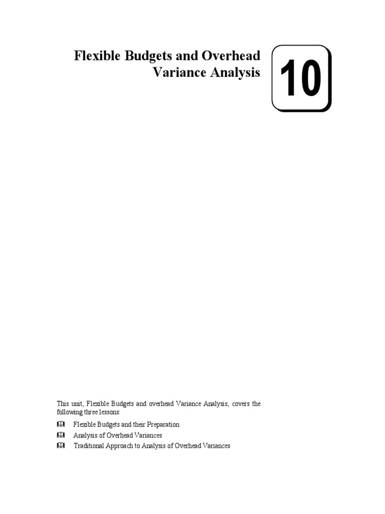 Budgeting and Variance Analysis | PDF | Management Accounting | Budget