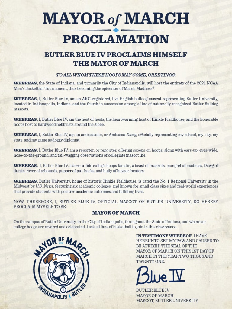 Official Proclamation | PDF | Ncaa Division I Basketball | Sports