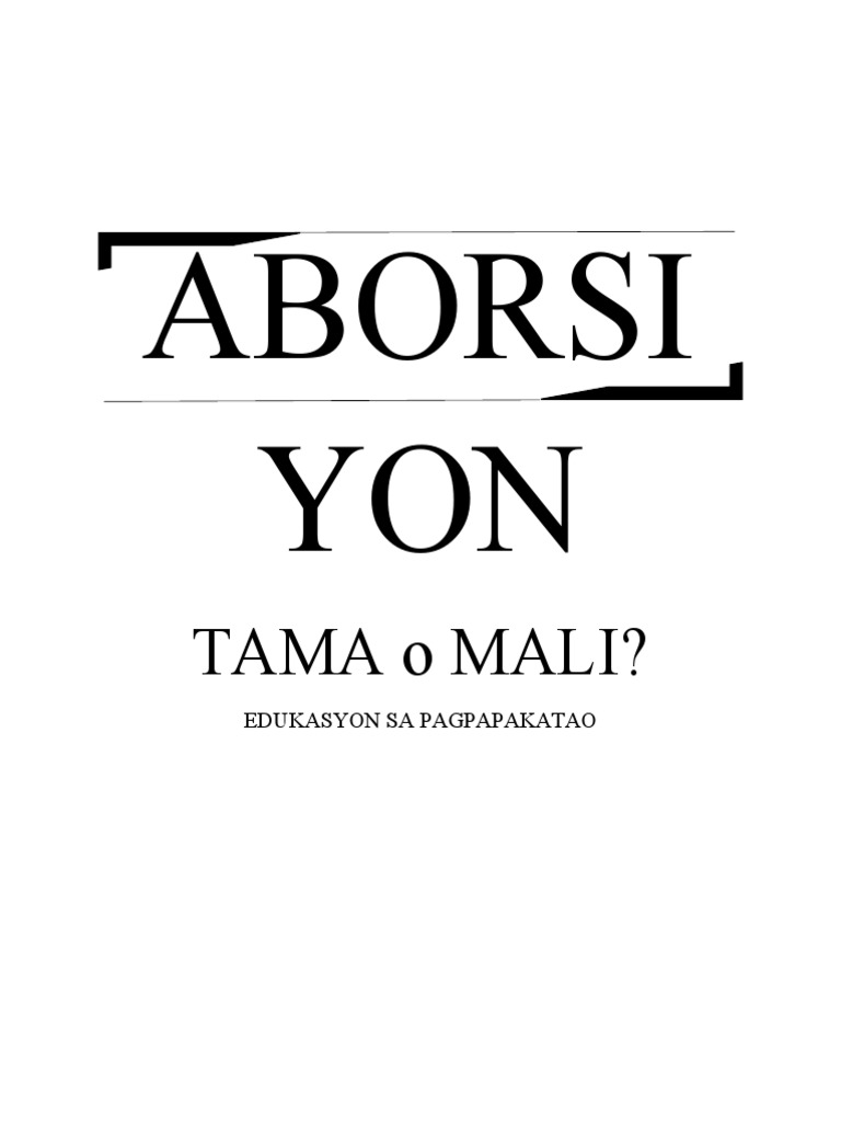 ABORSIYON | PDF