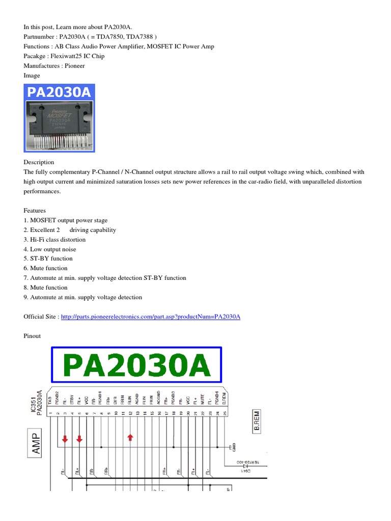 PA2030A Datasheet | PDF | Computers | Technology & Engineering