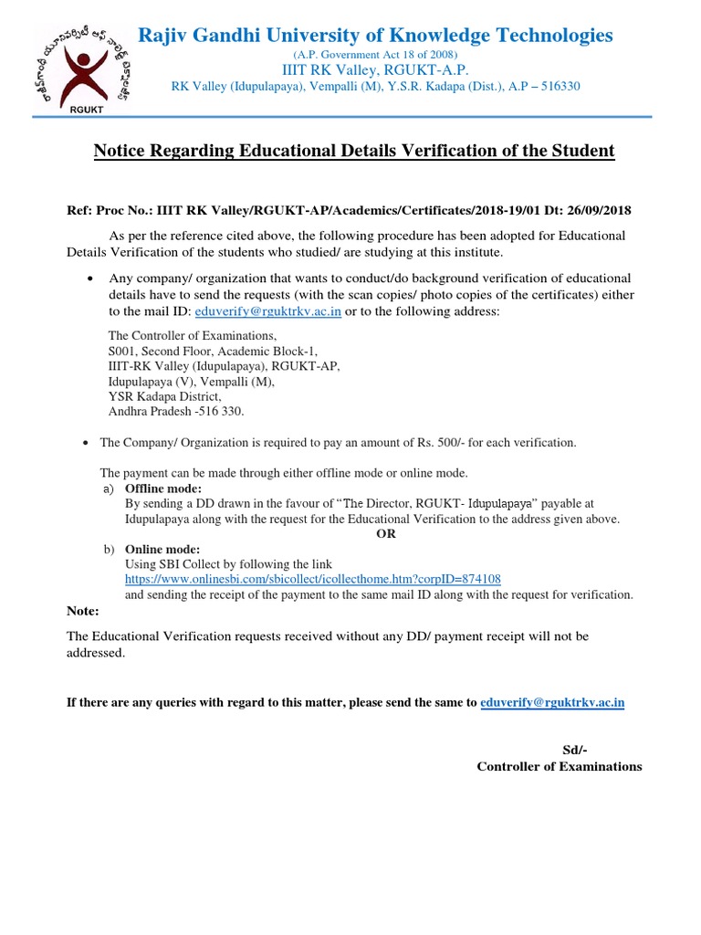 Educational Verification | PDF