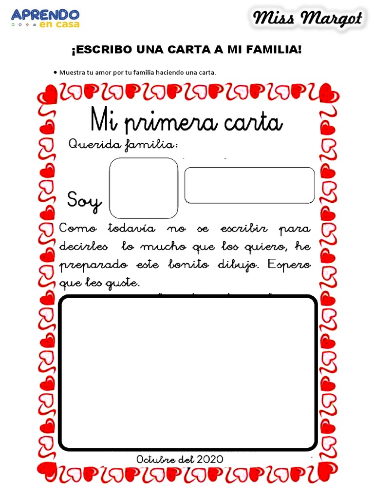 Escribo Una Carta A Mi Familia | PDF