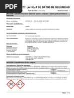 Hoja de Seguridad: Baterías de Litio | PDF | Química | Materiales