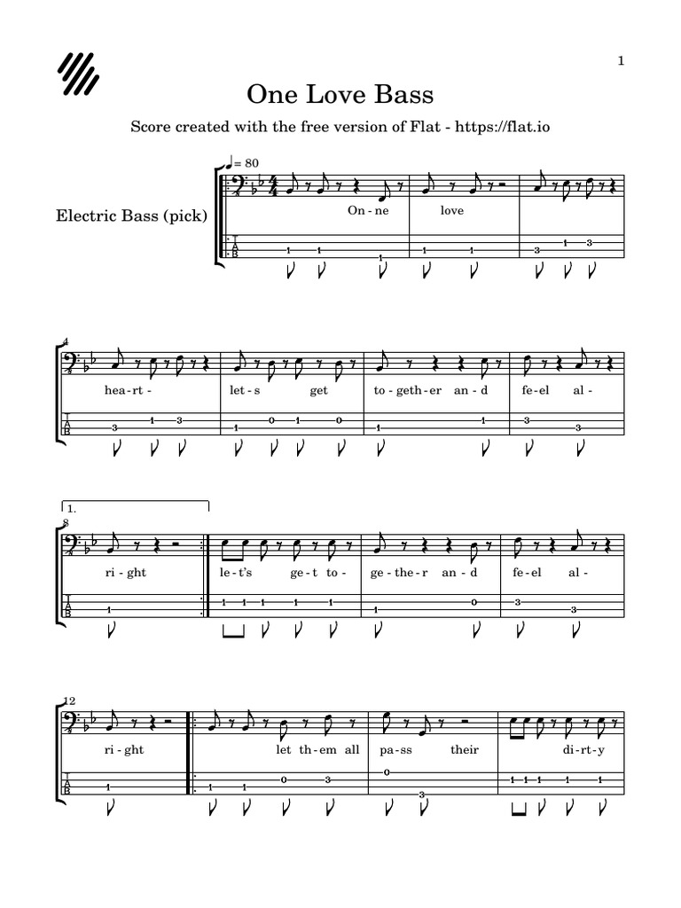 One Love Bass | PDF