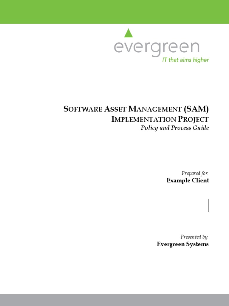 SAM Implementation Policy Guide | PDF | Asset Management | Regulatory ...
