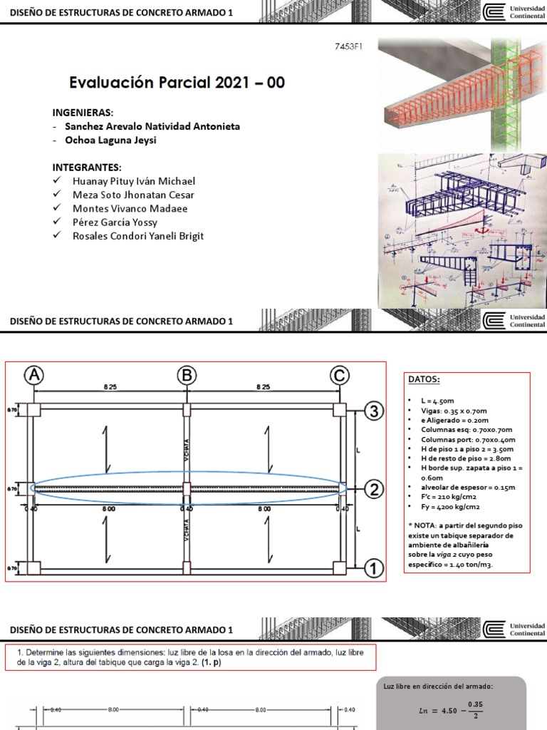 EXAMEN PARCIAL - Grupo 4 - Obs | PDF | Concreto reforzado | Hormigón