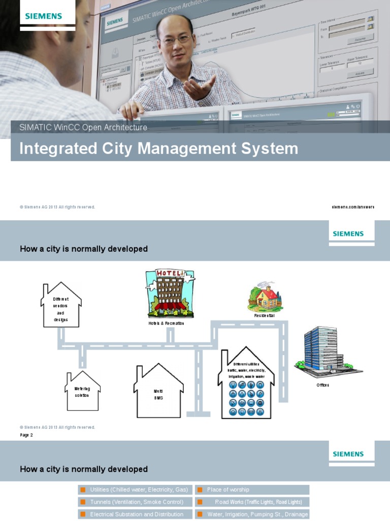 Integrated City Management System: Simatic Wincc Open Architecture ...