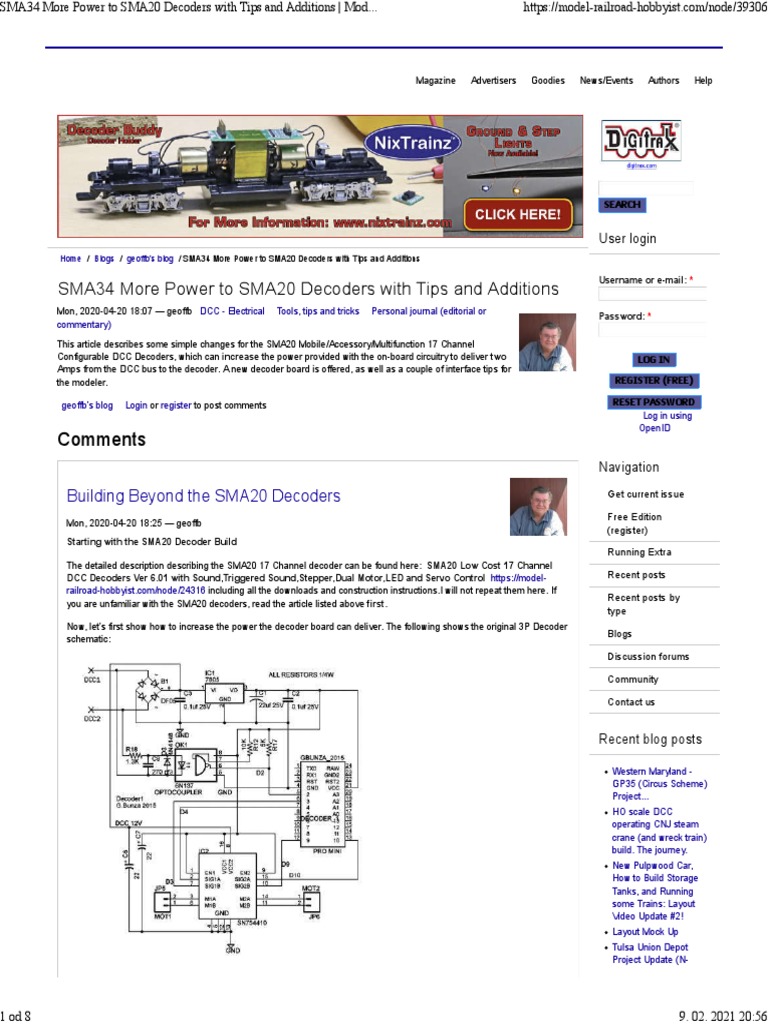 SMA34 More Power To SMA20 Decoders With Tips and Additions - Model ...