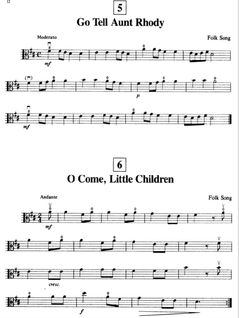 Suzuki Book 2 3-4 Viola | PDF