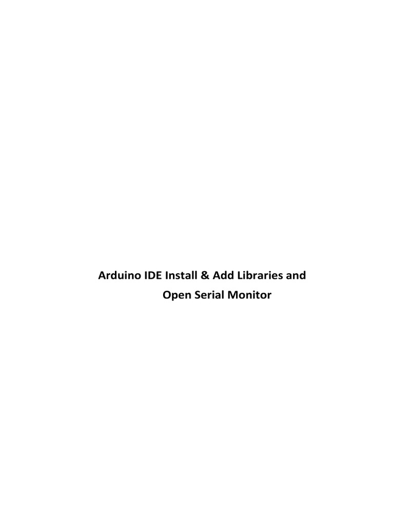 Arduino IDE Useful Manual | PDF | Installation (Computer Programs ...